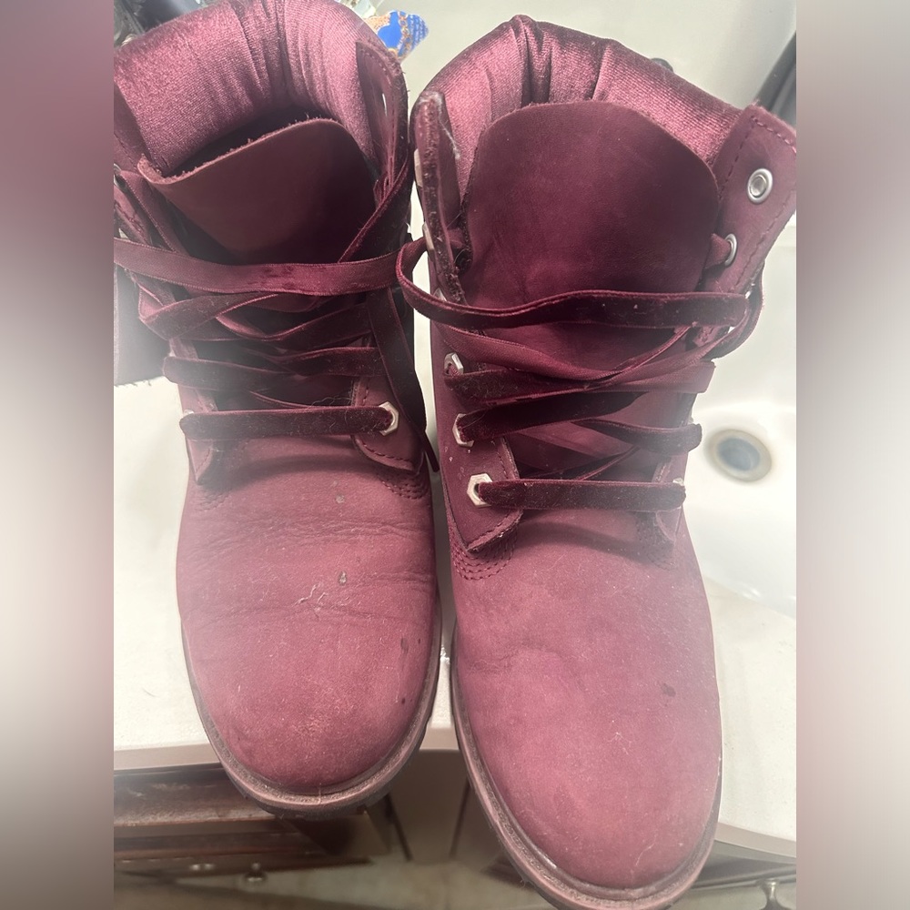 Velvet Burgundy Timberlands - Gem